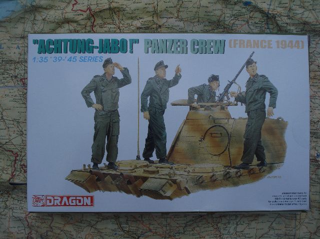 Dragon DML6191 "ACHTUNG-JABO" PANZER CREW FRANCE 1944 Miniatuur figuren
