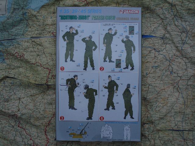 Dragon DML6191 "ACHTUNG-JABO" PANZER CREW FRANCE 1944 Miniatuur figuren