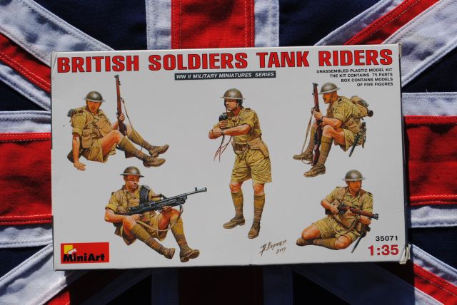 Mini Art MA35071 BRITISH SOLDIERS TANK RIDERS Scale Soldiers
