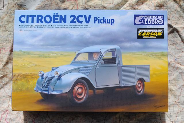 EBBRO plastic kit EBB25004.5800 Citroën 2CV Pickup Model car
