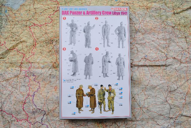 Dragon DML6693 DAK Panzer & Artillery Crew Libya 1941 Africa korps WWI ...