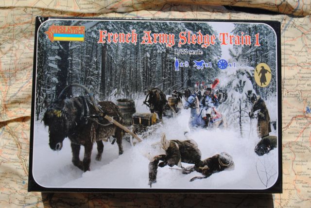 Strelets*R STR133 French Army Sledge Train 1 Miniatuur figuren