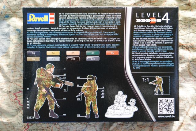 Revell REV02521 GERMAN MODERN PARATROOPS Miniatuur figuren