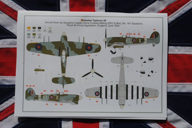 Airfix A19003 HAWKER TYPHOON Mk.IB "CAR DOOR" Model airplane