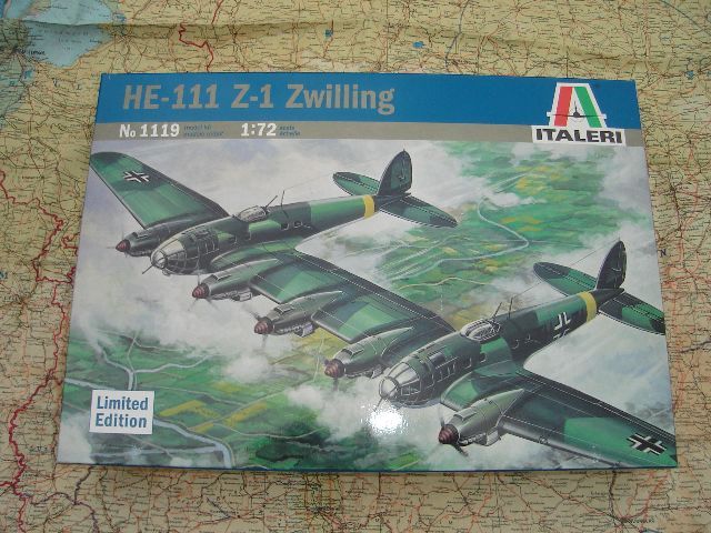 Italeri IT1119 Heinkel He-111 Z-1 'Zwilling' Modelbouw vliegtuig