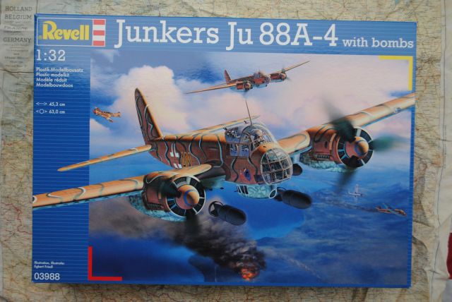 Revell REV03988 Junkers Ju 88A-4 with Bombs Modelbouw vliegtuig