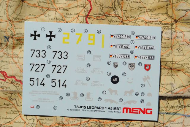 MENG METS-015 LEOPARD 1 A5 German Main Battle Tank Model Army Vehicle