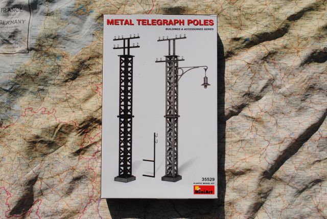 Mini Art METAL TELEGRAPH POLES Diorama