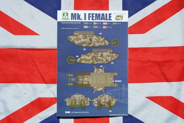 TAKOM TAK2033 Mk.I FEMALE with Anti-grenade Screen Model Army Vehicle