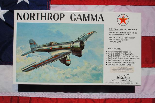 WB72-214 NORTHROP GAMMA model Airplane