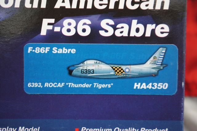 Hobby Master HA4350 North American F-86 Sabre "ROCAF Thunder Tigers ...