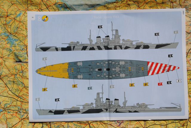 REV05821 ROMA Italian Battleship - grootste modelbouwwinkel van Europa