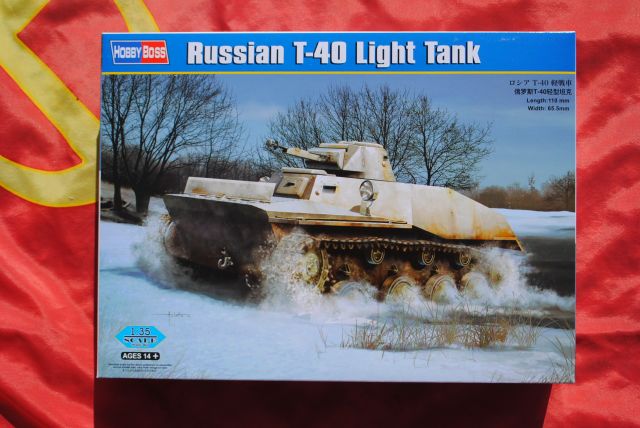 Hobby Boss HBB83825 Russian T-40 Light Tank Model Army Vehicle