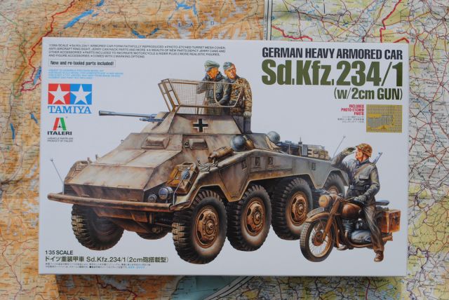 Tamiya TAM37019 Sd.Kfz.234/1 with 2cm Gun Modelbouw legervoertuig