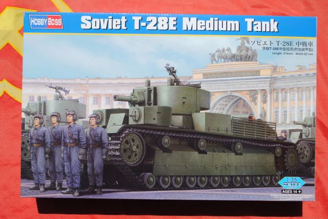 Hobby Boss HBB83854 Soviet T-28E Medium Tank Modelbouw legervoertuig