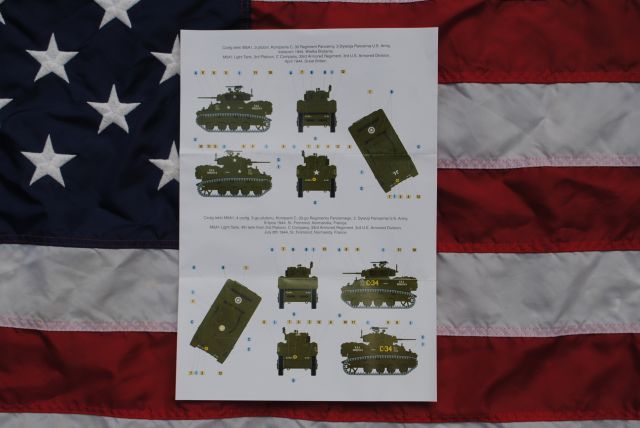 MIRAGE Hobby MIH726087 U.S.Light Tank Stuart M5A1 "Late" 3rd Armored ...