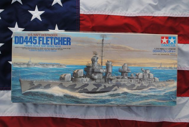 Tamiya TAM78012 U.S.S. FLETCHER DD445 U.S.Navy Destroyer modelbouw Schepen