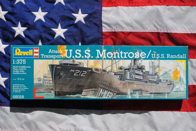 Revell REV05018 U.S.S.Montrose / U.S.S.Randall Attack Transport Ship ...