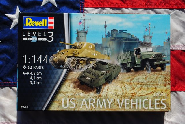 Revell REV03350 US ARMY VEHICLES WWII Model Army Vehicle