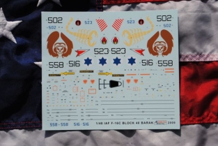 KIN48012 ISRAELI AIR FORCE F-16C BARAK - grootste modelbouwwinkel van ...